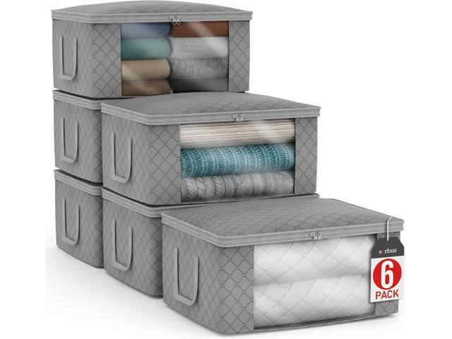 Click here for Sorbus Medium Clothes Storage Bags - Foldable Blan... prices