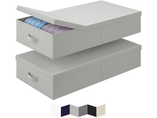 Click here for NEATERIZE Under Bed Storage Bins With Lids [Set of... prices