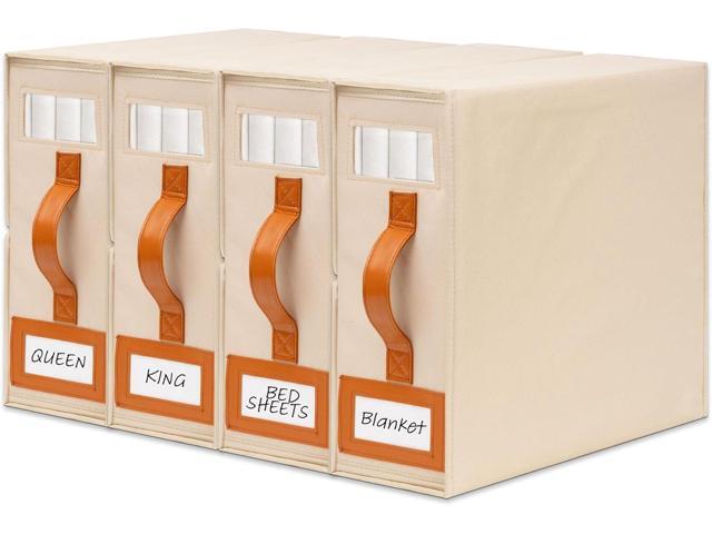 Click here for 4-Pack Premium Bed Sheet Organizers and Storage wi... prices