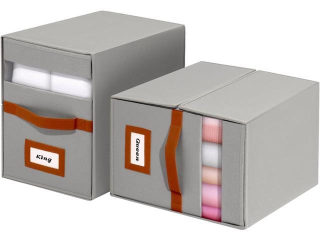 Click here for Extra Large Bed Sheet Organizer  2 Pack Foldable S... prices