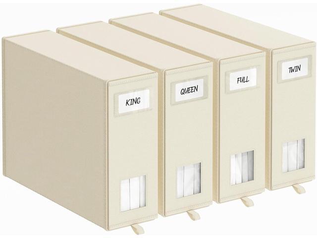 Click here for Fixwal 4 Pack Bed Sheet Organizers and Storage Fol... prices