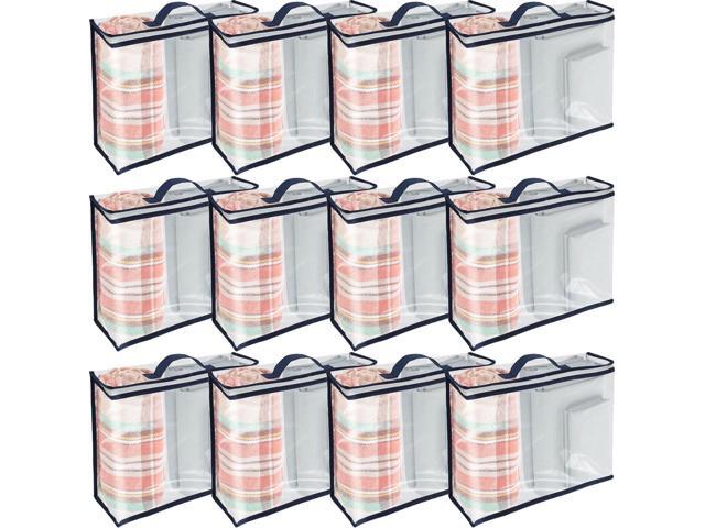 Click here for 12 Packs Clear PVC Organizing Bags with Zipper Sto... prices