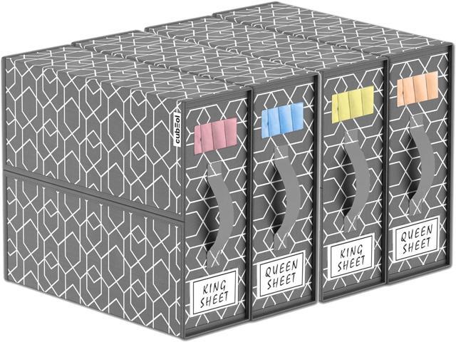 Click here for Pack of 4 BedSheet Organizers & Storage  Foldable... prices