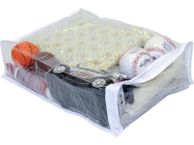 Click here for 4-Pack Heavy Duty Vinyl Zippered Closet Storage Ba... prices