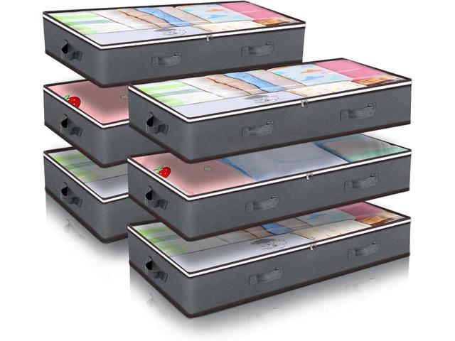 Click here for 90L Under Bed Storage Containers  6 Pack Underbed... prices