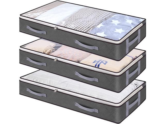 Click here for Vieshful 3 Pack Underbed Storage Bags 75L Foldable... prices