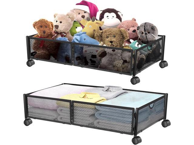 Click here for Kmise 4 pcs Underbed Storage With Wheels Metal Und... prices