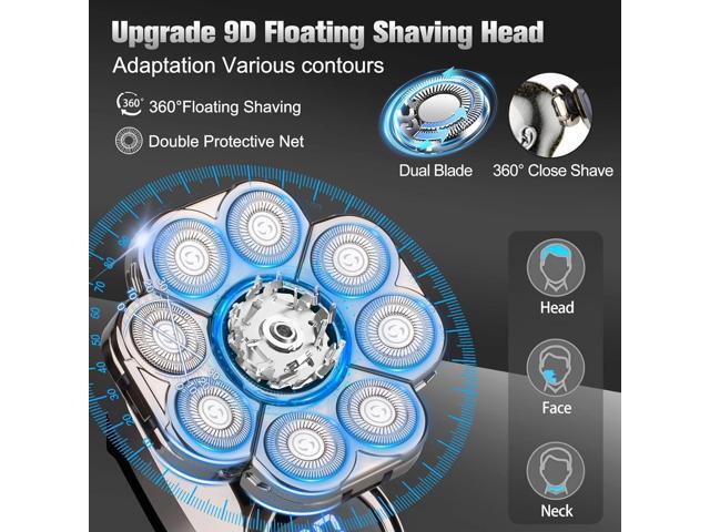 Click here for 9D Electric Head Shaver for Bald Men  Upgraded 5-i... prices