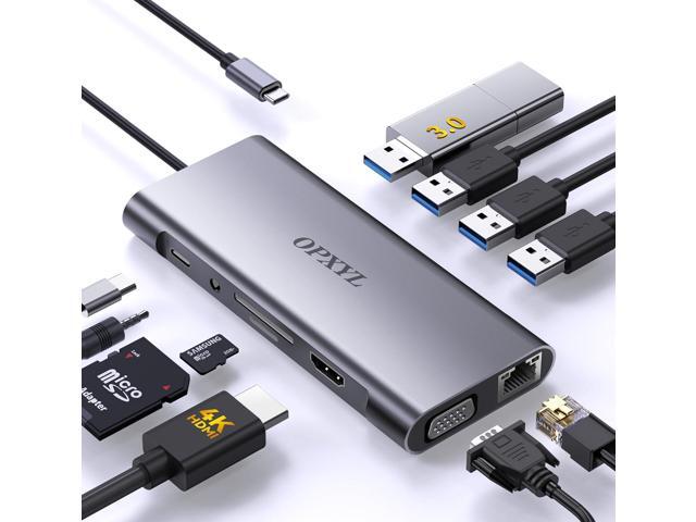 Click here for OPXYL USB C Hub Ethernet 4K USB-C to HDMI Hub 11in... prices