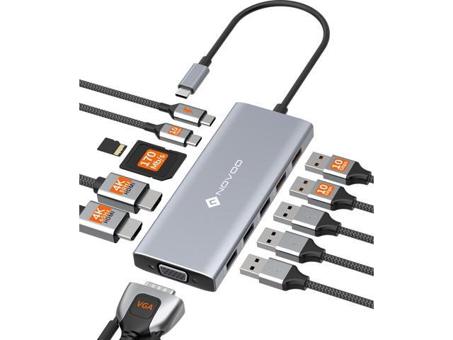 Click here for NOVOO USB C Docking Station Dual Monitor  12-in-1... prices