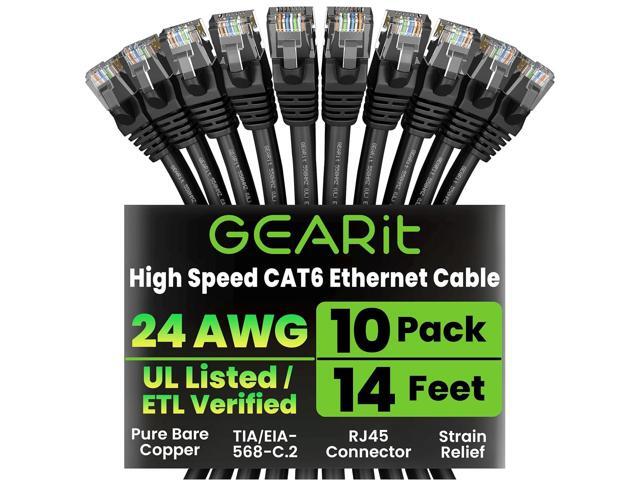 Click here for GEARit Cat 6 Ethernet Cable Pack - 10-Pack 14 ft C... prices