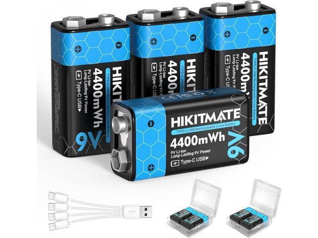 Click here for 4-Pack Rechargeable 9V Lithium Batteries  4400mWh... prices