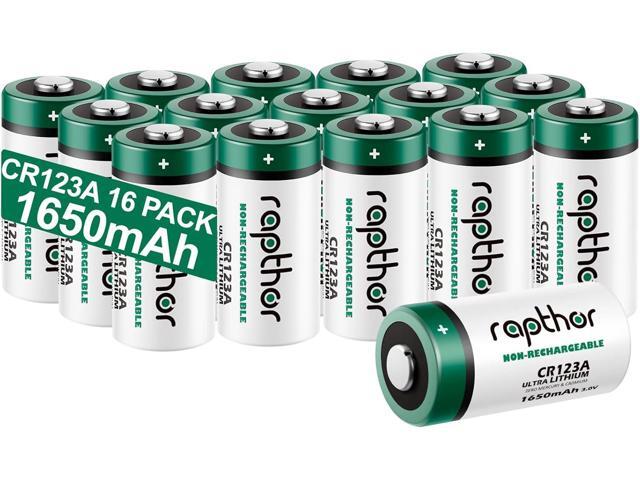 Click here for rapthor CR123A 3V Lithium Batteries CR17345 16 Pac... prices