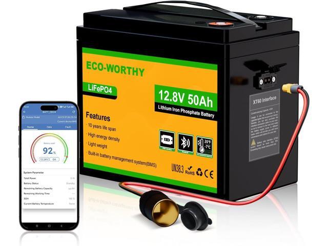 Click here for ECO-WORTHY 12V 50Ah LiFePO4 Lithium Battery with X... prices