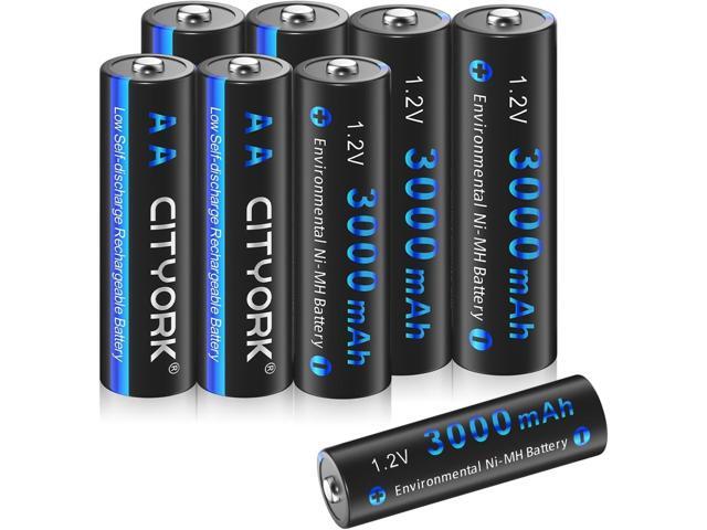Click here for CITYORK Rechargeable AA Batteries 8 Pack  1.2V 300... prices