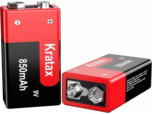 Click here for Kratax 9v Rechargeable Batteries 2 Count 850mAh Re... prices