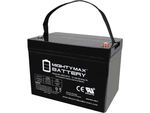 Click here for Mighty Max Battery 12V 60AH Group 34 Replacement S... prices