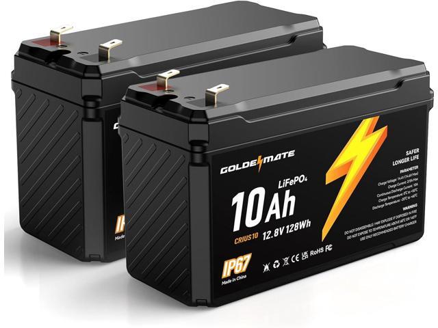 Click here for GOLDENMATE 12V 10Ah LiFePO4 Lithium Battery(2 Pack... prices
