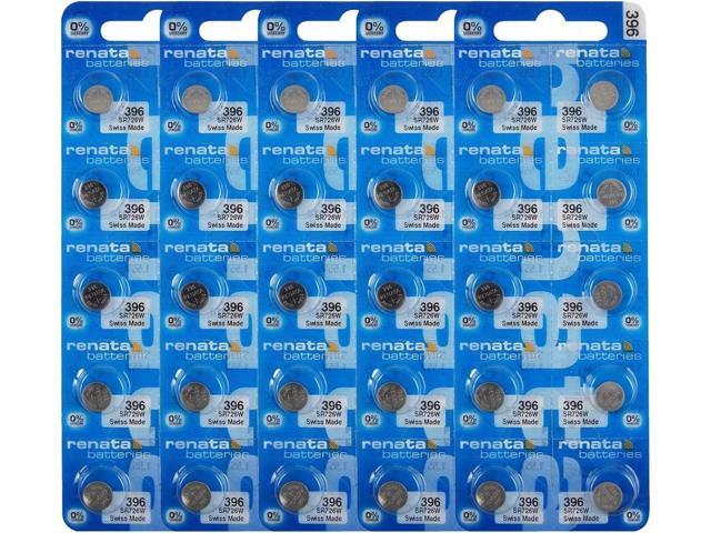 Click here for Renata 396 SR726W Batteries - 1.55V Silver Oxide 3... prices