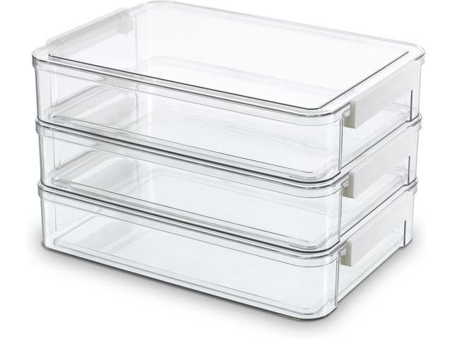 Click here for Citylife 3 PCS 9 x 13 Plastic Storage Bins with Li... prices