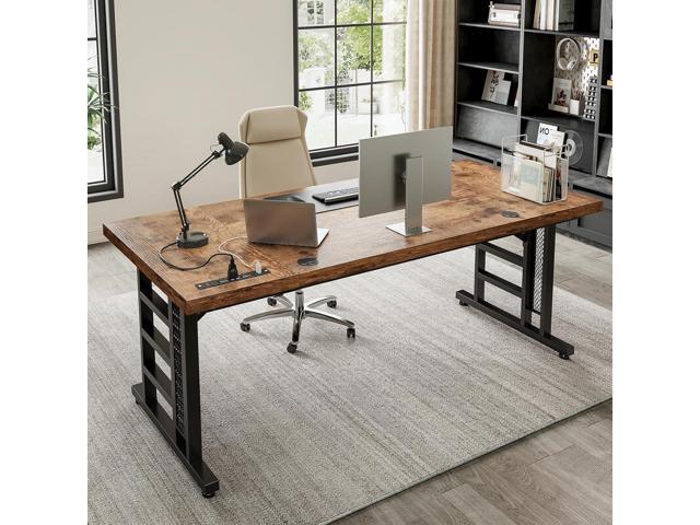 Click here for Coleshome 71 Inch Executive Desk with USB Ports  L... prices