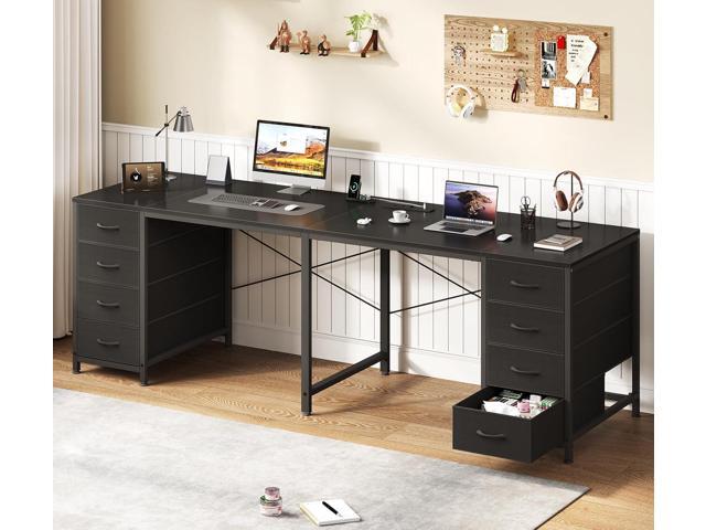 Click here for TVU 2 Person Desk with 8 Drawers  Large Home Offic... prices