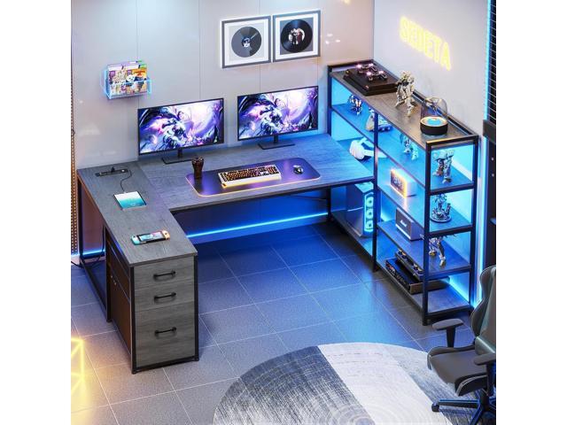 Click here for SEDETA Corner Computer Desk  Reversible U Shaped O... prices