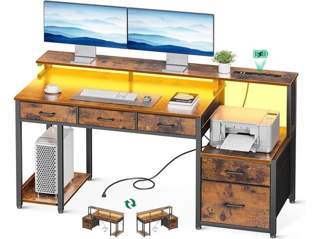 Click here for AODK 55 Inch Computer Desk with 3 Drawers and File... prices