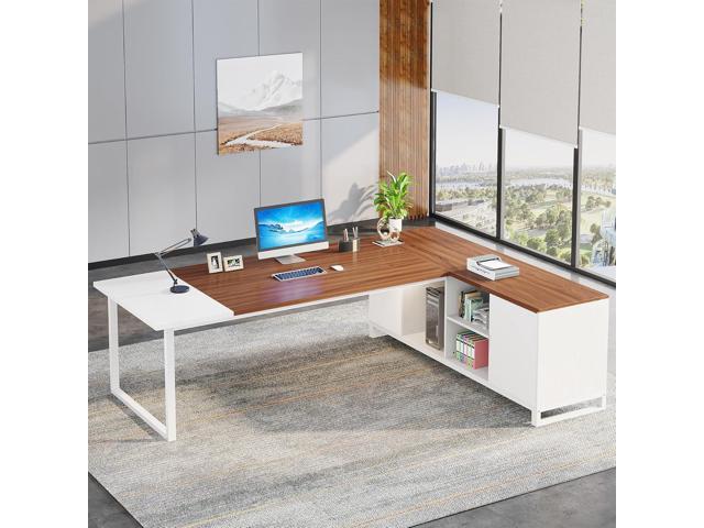 Click here for Tribesigns 70.8 L-Shaped Executive Desk with 55 Fi... prices