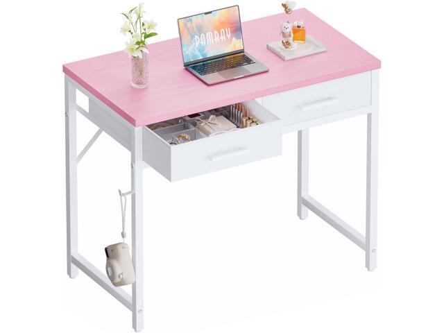 Click here for Pamray 32 Inch Small Computer Desk with 2 Drawers... prices