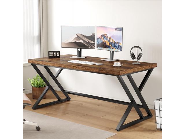Click here for LVB Rustic Computer Desk  Metal Wood Home Office D... prices