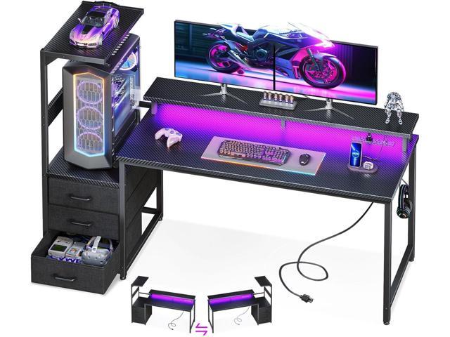 Click here for AODK 59 Inch Gaming Desk with USB Charging Ports &... prices