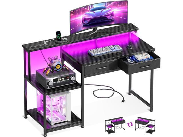 Click here for ODK Gaming Desk with Led Lights & Power Outlet  48... prices