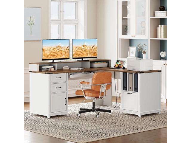 Click here for Farmhouse 69 Executive L Shaped Desk with Drawer... prices