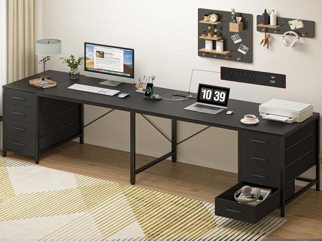 Click here for TVU 95 2 Person Desk with 8 Drawers  Large Writing... prices