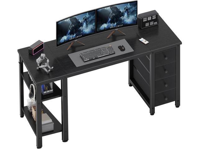 Click here for Lufeiya Gaming Desk with 4 Fabric Drawers & Storag... prices