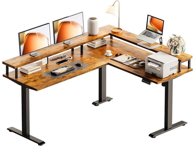 Click here for AODK Electric L Shaped Standing Desk  59 Inch Heig... prices