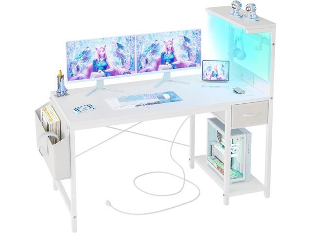 Click here for TIQLAB Gaming Desk 47 inch with Power Outlet and L... prices