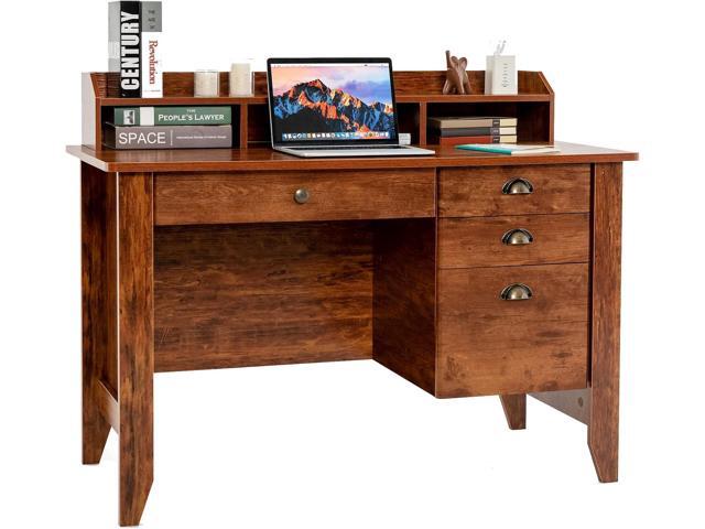 Click here for Tangkula Computer Desk with 4 Storage Drawers & Hu... prices