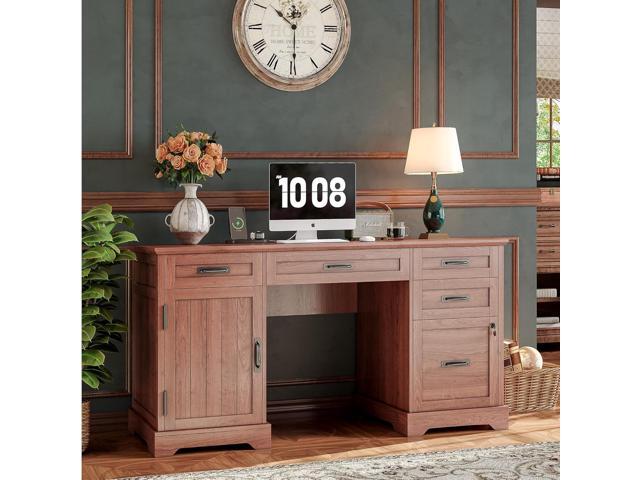 Click here for Alohappy 55 Farmhouse Executive Desk  Home Office... prices