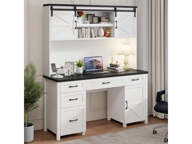 Click here for Farmhouse 67 H Executive Desk with Hutch Office Ta... prices