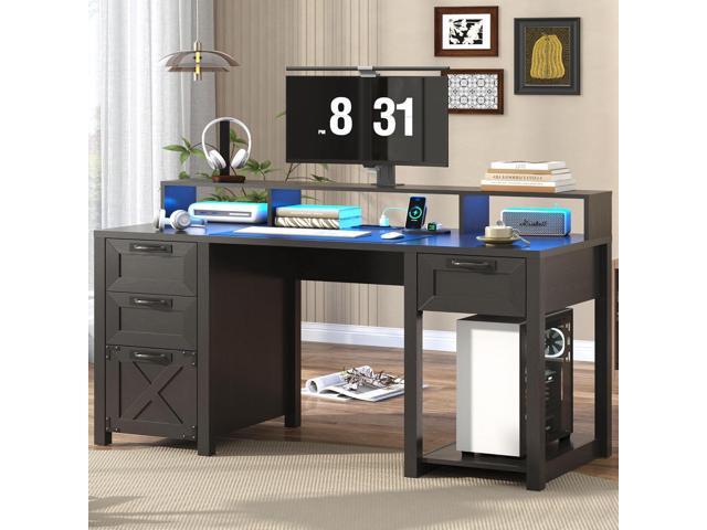 Click here for Farmhouse Desk with Drawers  Computer Desk with 4... prices