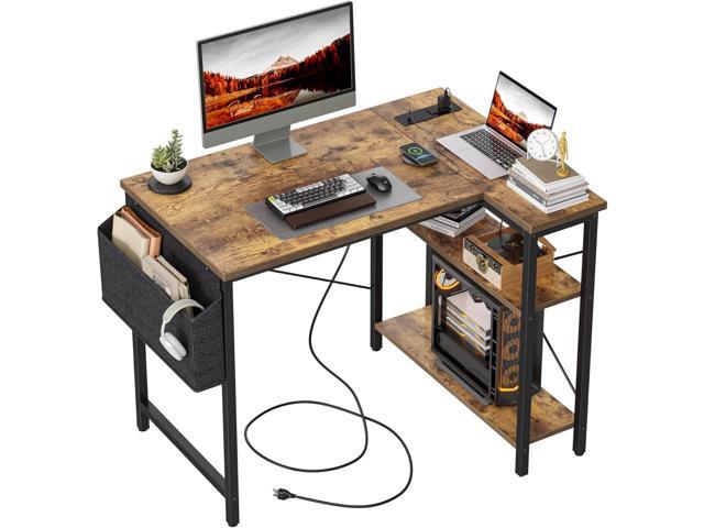Click here for TIQLAB Small Computer Desk with Power Outlets  40... prices