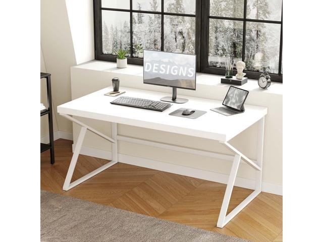 Click here for HSH White Computer Desk  Modern Wood Home Office D... prices