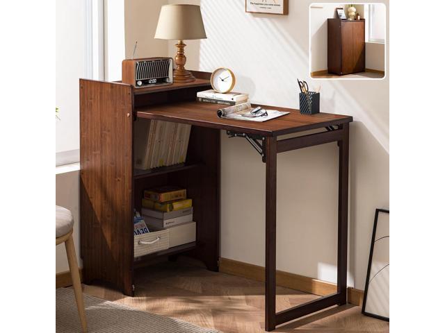 Click here for Bamboo Folding Desk with Storage  Space-Saving Fol... prices