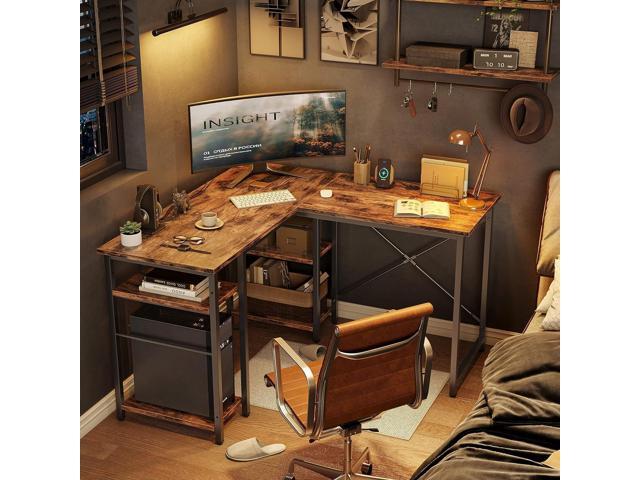 Click here for Bestier L Shaped Computer Desk  Reversible Corner... prices