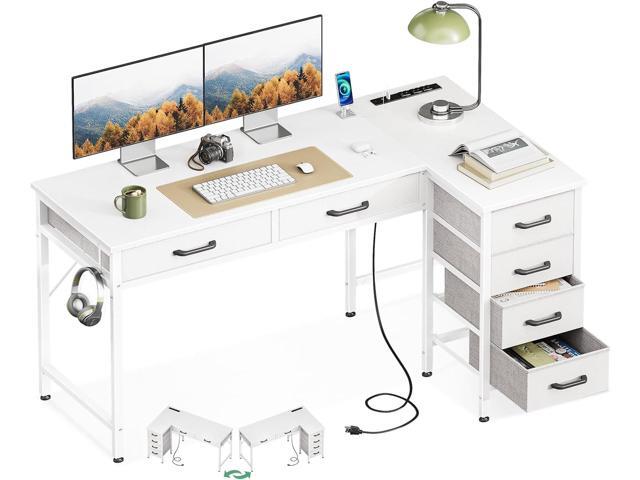 Click here for Casaottima L Shaped Desk with 6 Drawers  50 Inch W... prices