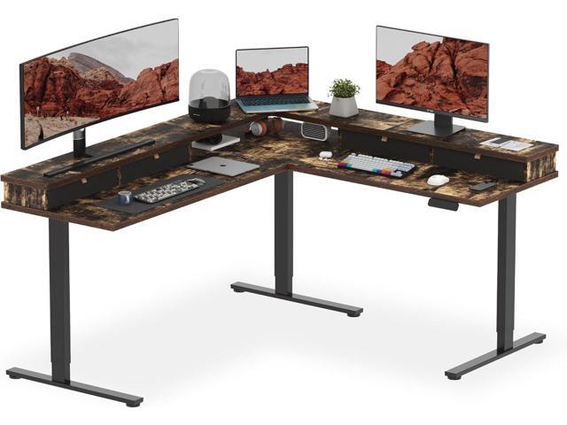 Click here for SANODESK 71 L Shaped Standing Desk with 4 Drawers... prices