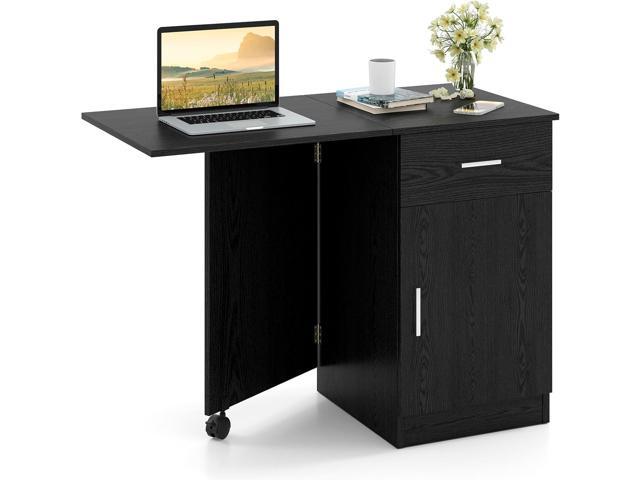 Click here for Tangkula Folding Computer Desk with Storage Drawer... prices