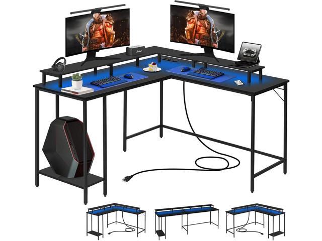 Click here for Panana 53.5 L Shaped Computer Desk Gaming Desk wit... prices